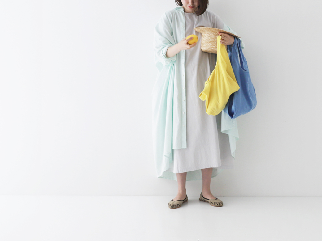 LINEN PACKABLE ECO BAG｜nest Robe ONLINE SHOP