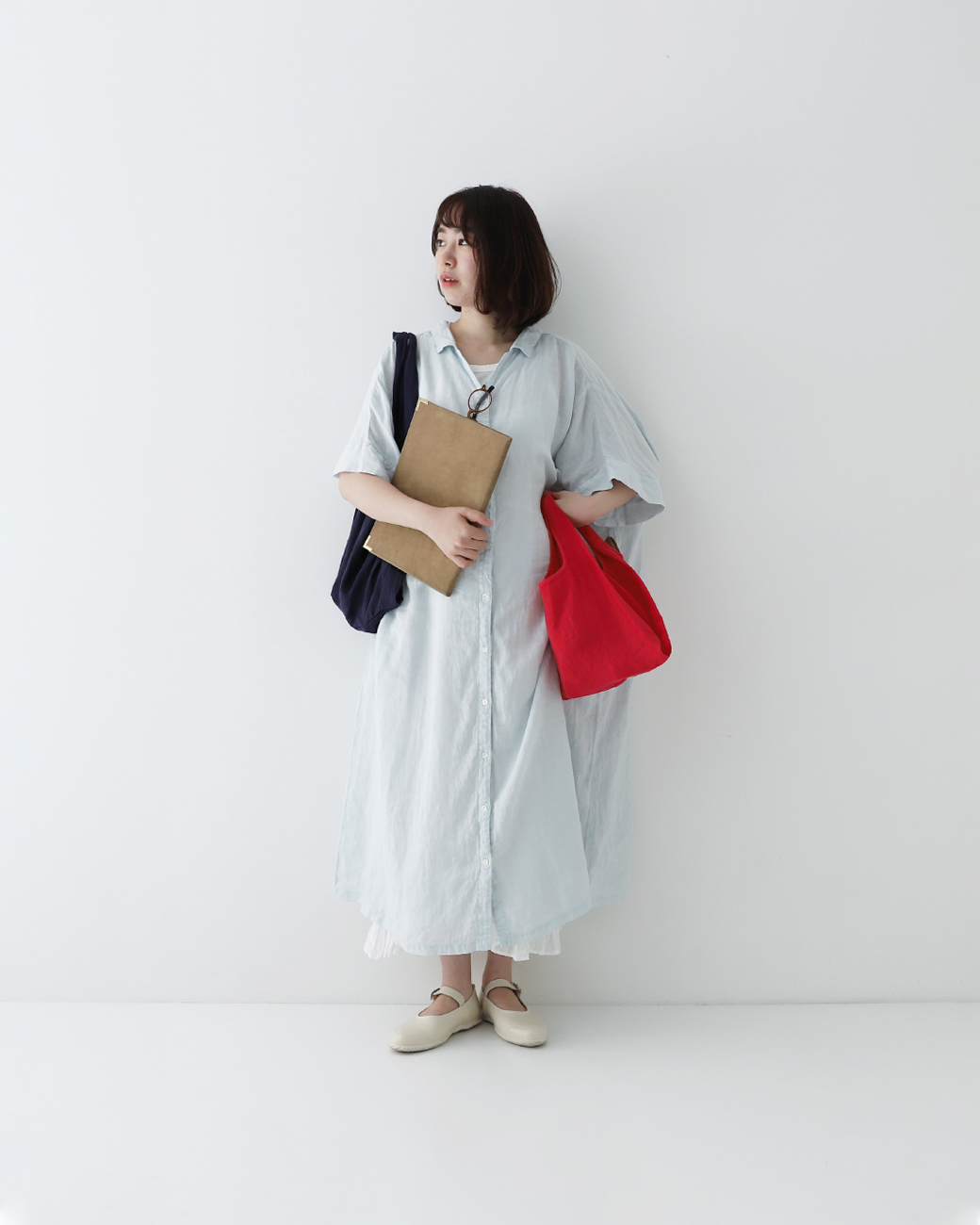 LINEN PACKABLE ECO BAG｜nest Robe ONLINE SHOP